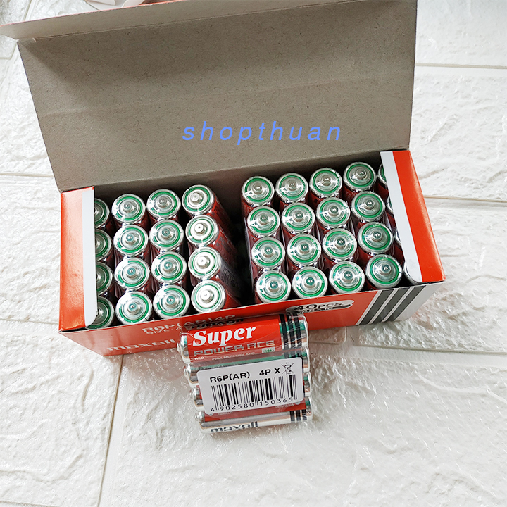 Pin AA Maxcell 40 Pin / Hộp - shopthuan